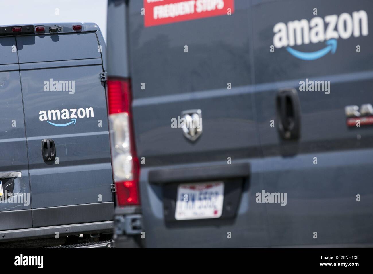 Amazon Prime delivery vehicles as seen in Euclid, Ohio on August 11 ...