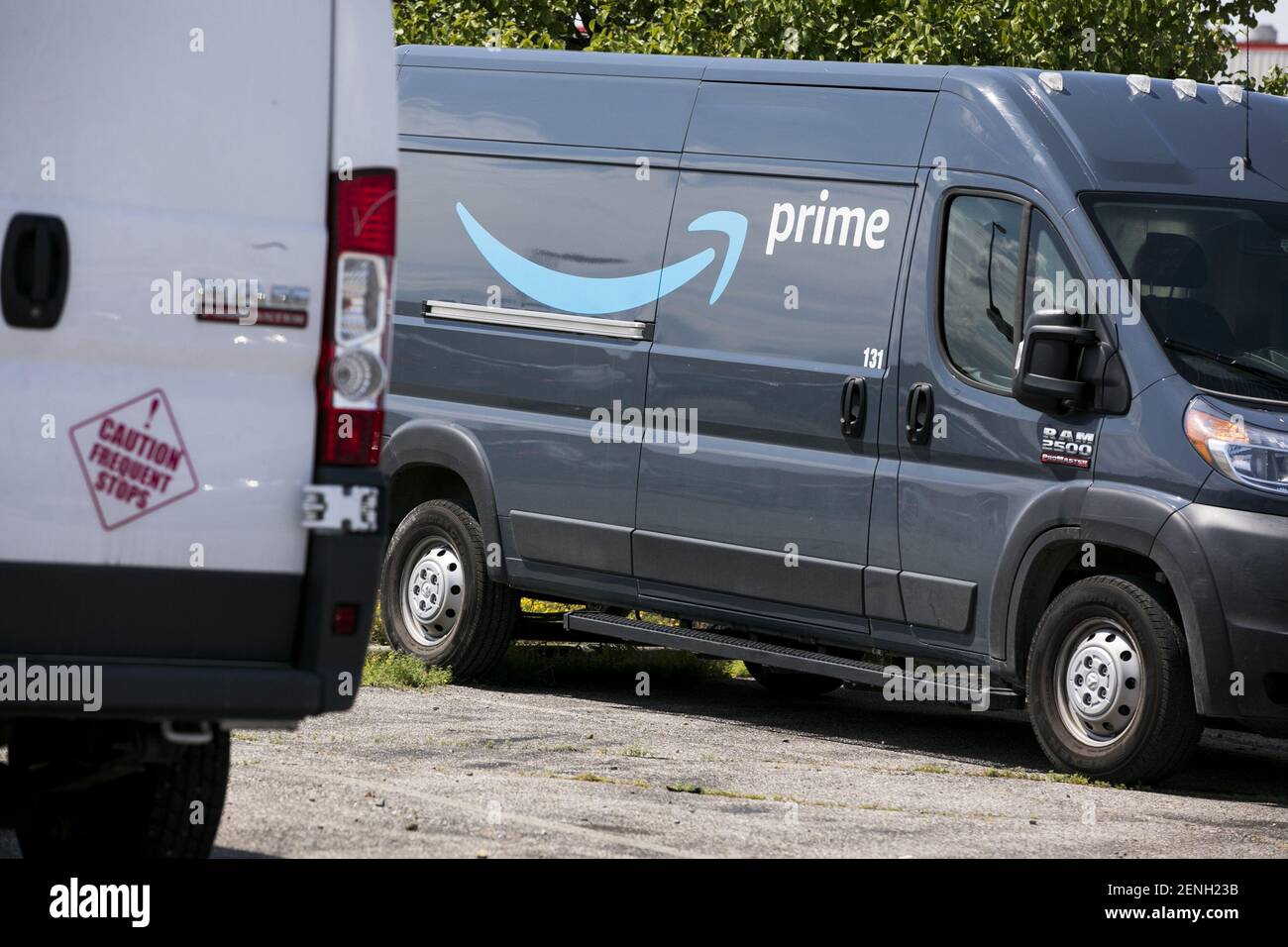 Amazon Prime delivery vehicles as seen in Euclid, Ohio on August 11 ...
