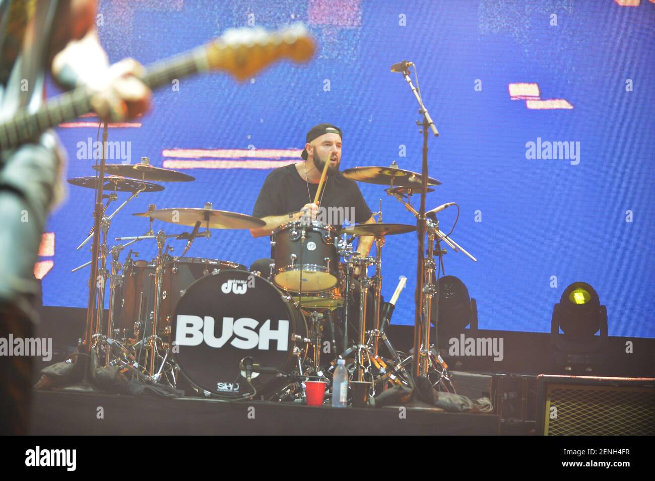 MIAMI, FL - AUGUST 17: Musician Robin Goodrich of Bush performs during ...