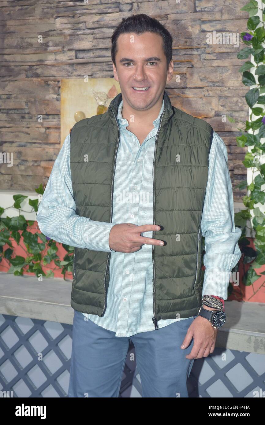 Mauricio Mancera poses for photos during the launching of the Tv Series ...