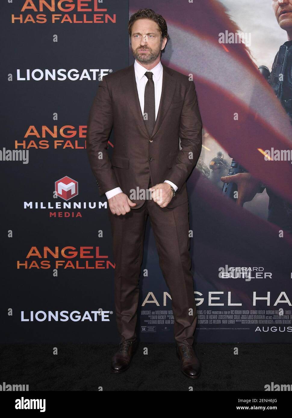 Gerard Butler at the ANGEL HAS FALLEN World Premiere held at the ...