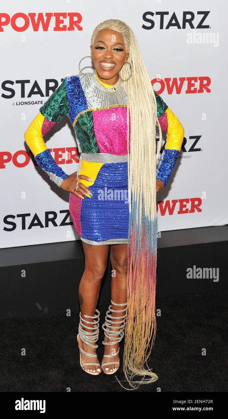 Lil Mo attends the final season world premiere of POWER at Madison ...