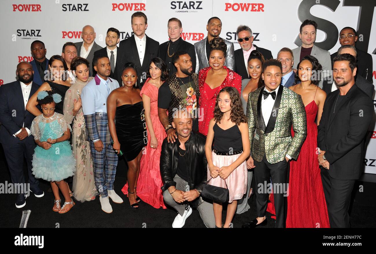 The cast of POWER attends the final season world premiere of POWER at ...