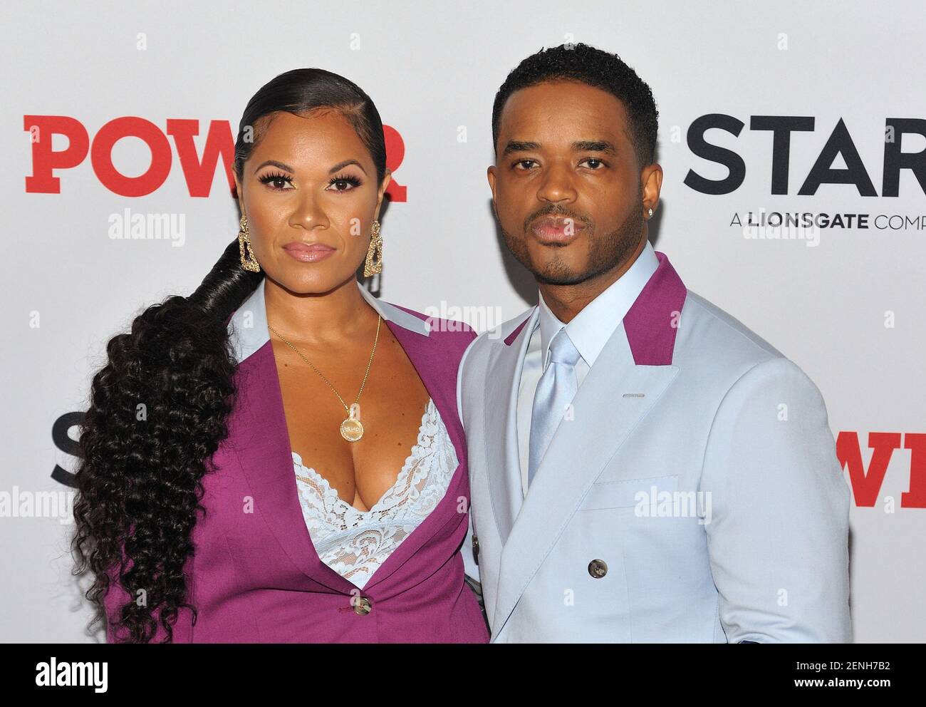 L-R: Actors Tomasina Parrott and Larenz tate attend the final season ...