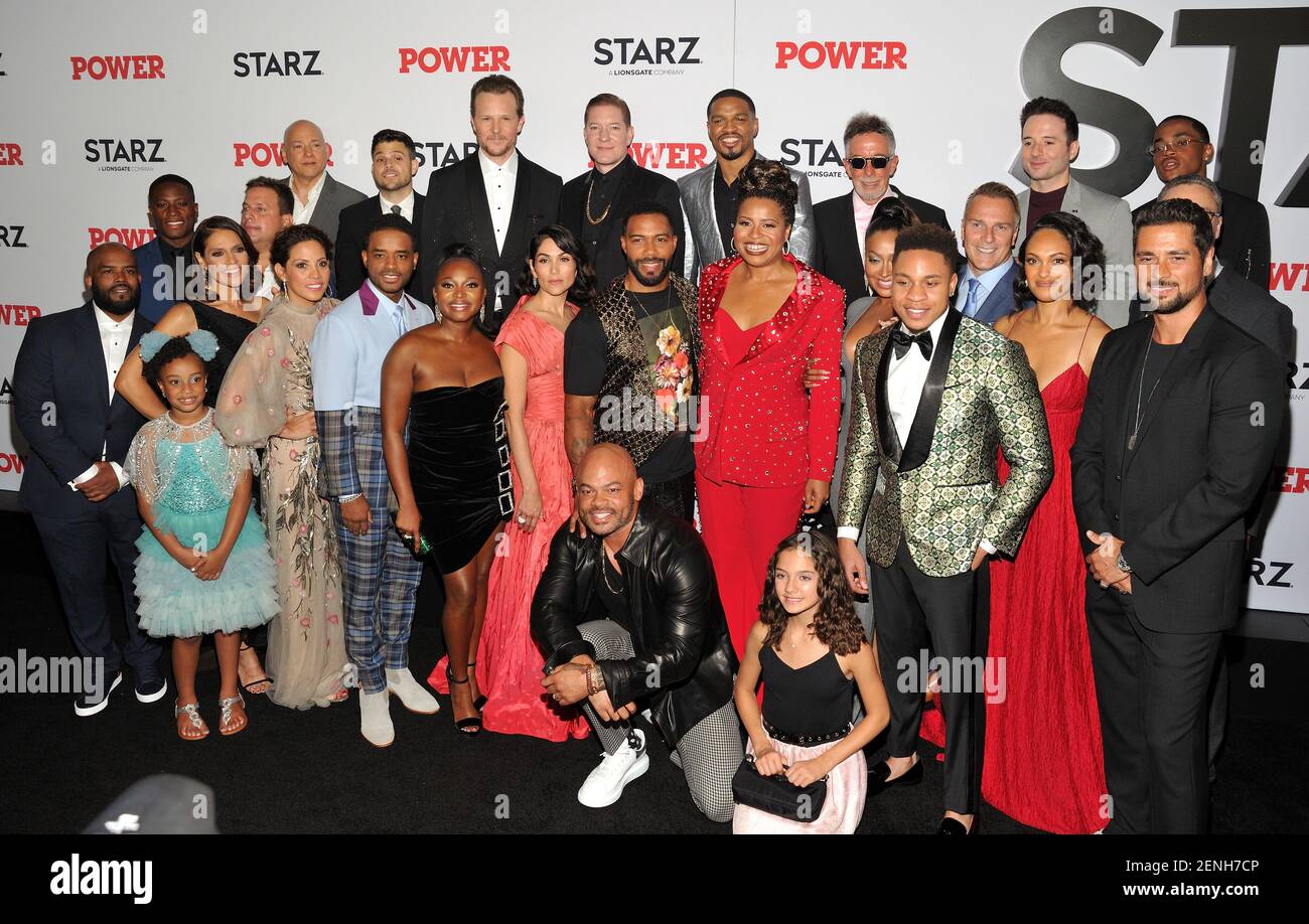 The cast of POWER attends the final season world premiere of POWER at ...