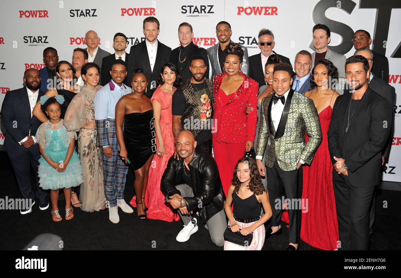 The cast of POWER attends the final season world premiere of POWER at ...