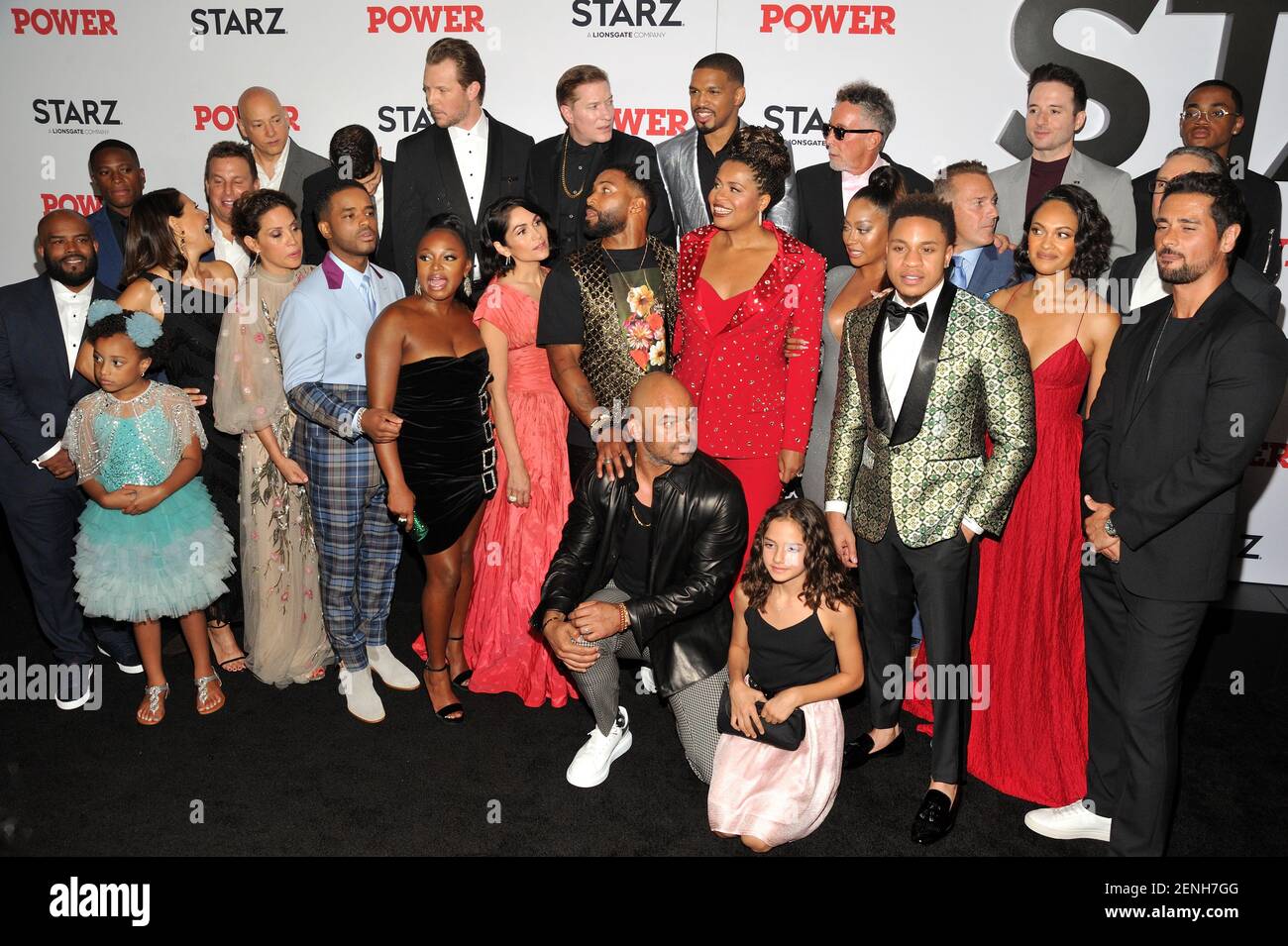 The cast of POWER attends the final season world premiere of POWER at ...