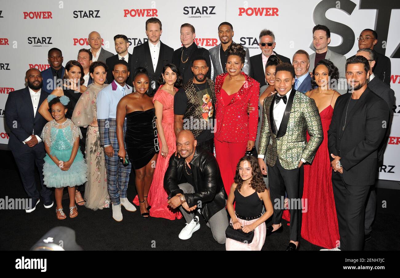 The cast of POWER attends the final season world premiere of POWER at ...