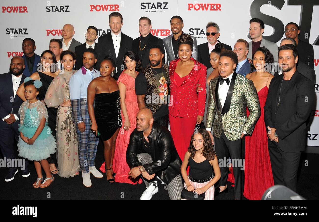The cast of POWER attends the final season world premiere of POWER at ...