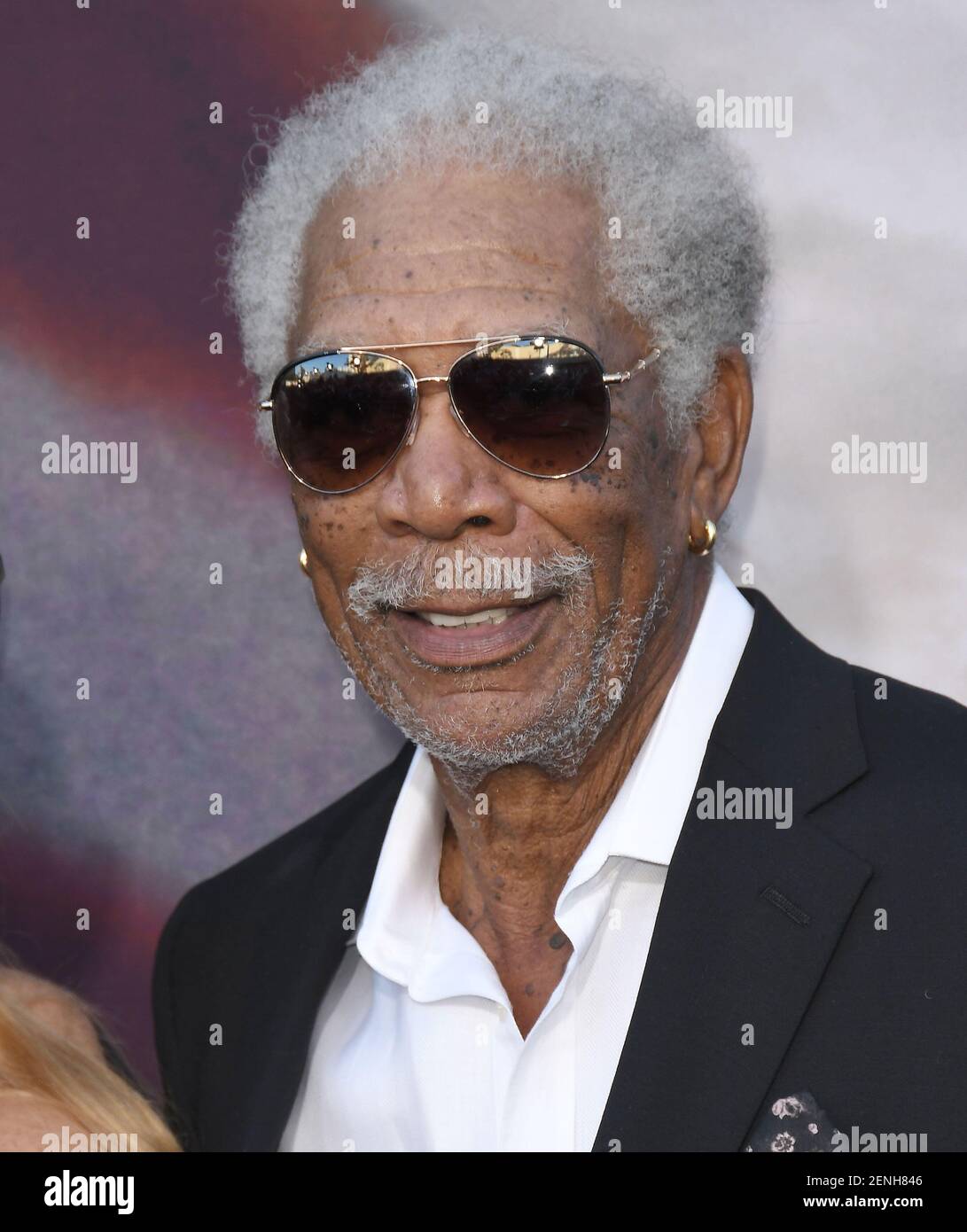 Morgan Freeman at the ANGEL HAS FALLEN World Premiere held at the ...