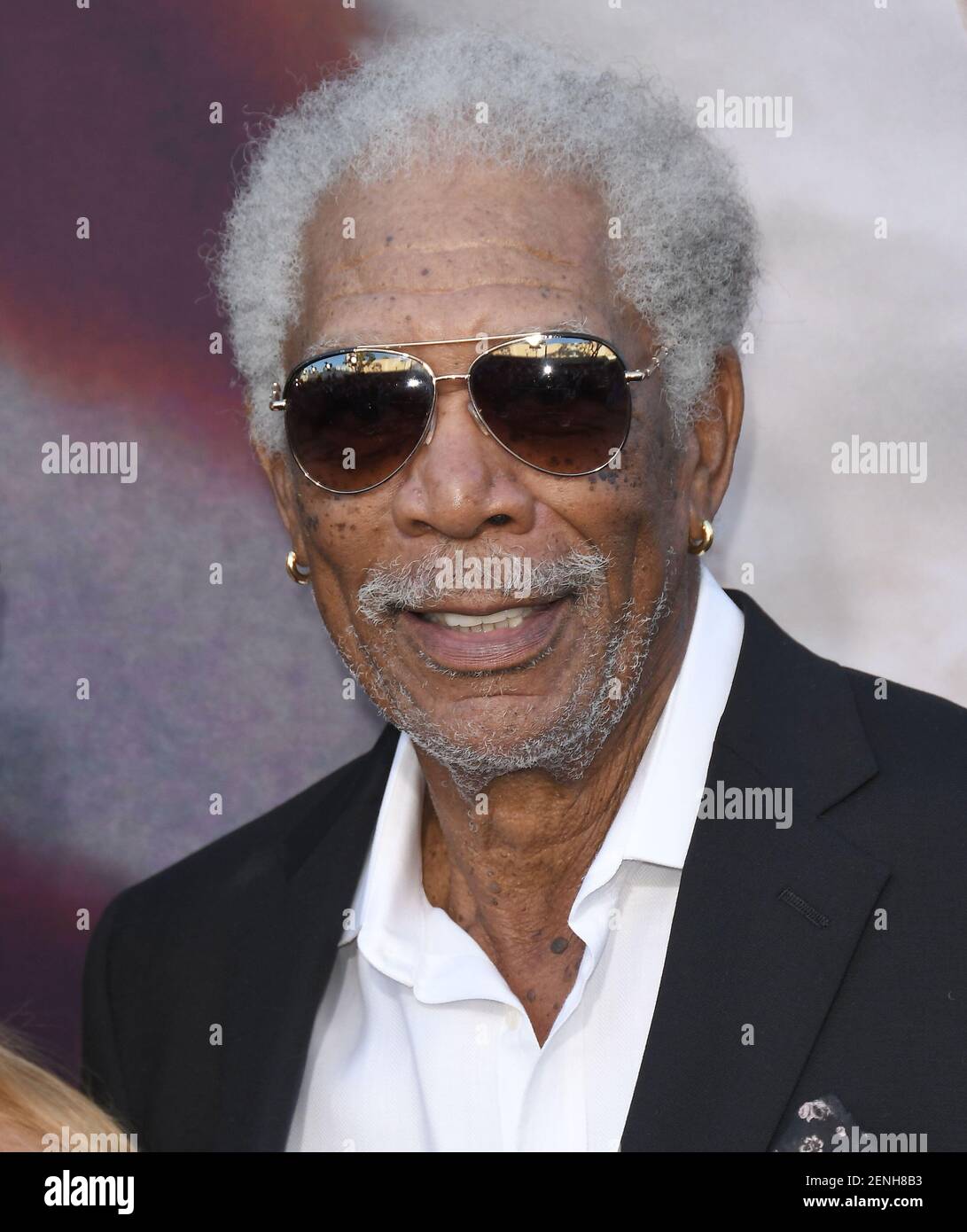 Morgan Freeman at the ANGEL HAS FALLEN World Premiere held at the ...