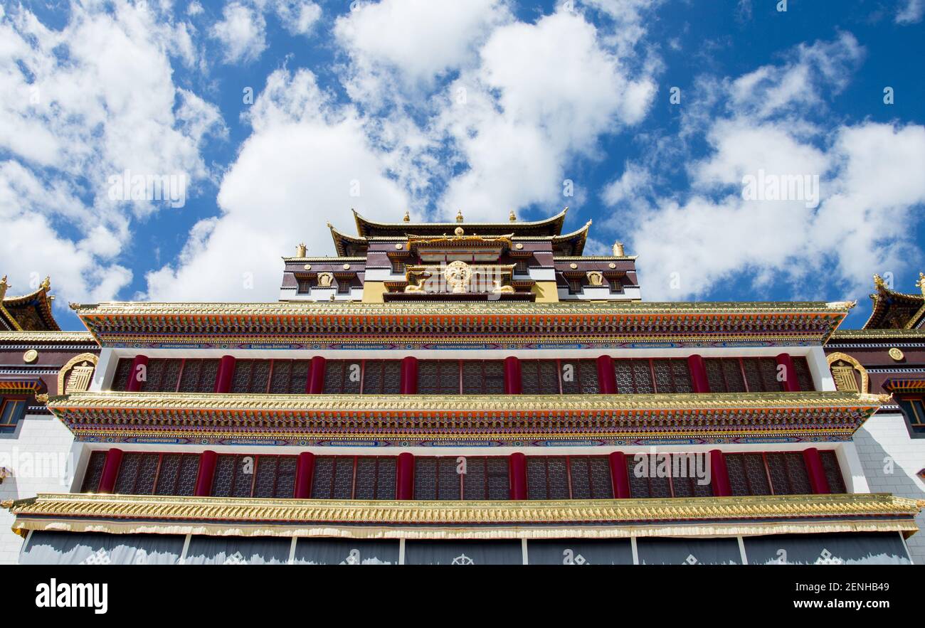 Sichuan ,CHINA-Gemo Temple , also known as Huiyuan temple, is one of ...