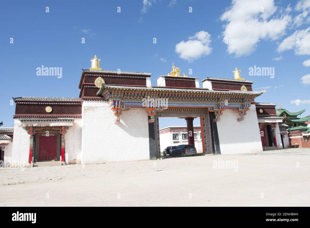 Sichuan ,CHINA-Gemo Temple , also known as Huiyuan temple, is one of ...