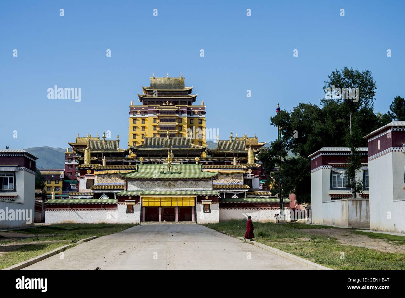 Sichuan ,CHINA-Gemo Temple , also known as Huiyuan temple, is one of ...