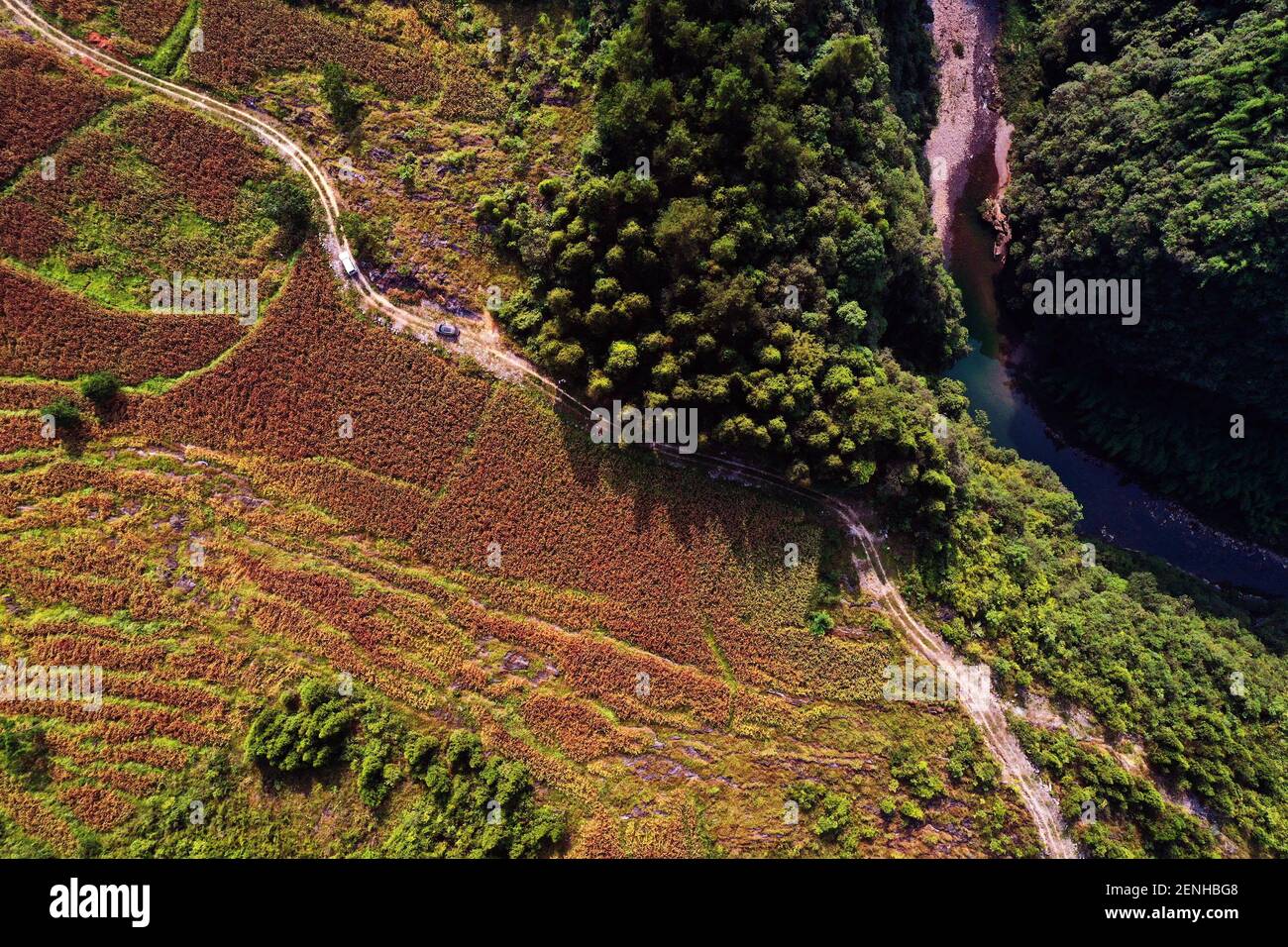 Chongqing,CHINA-Baishahe village, Huangjia town, Pengshui miao tujia ...