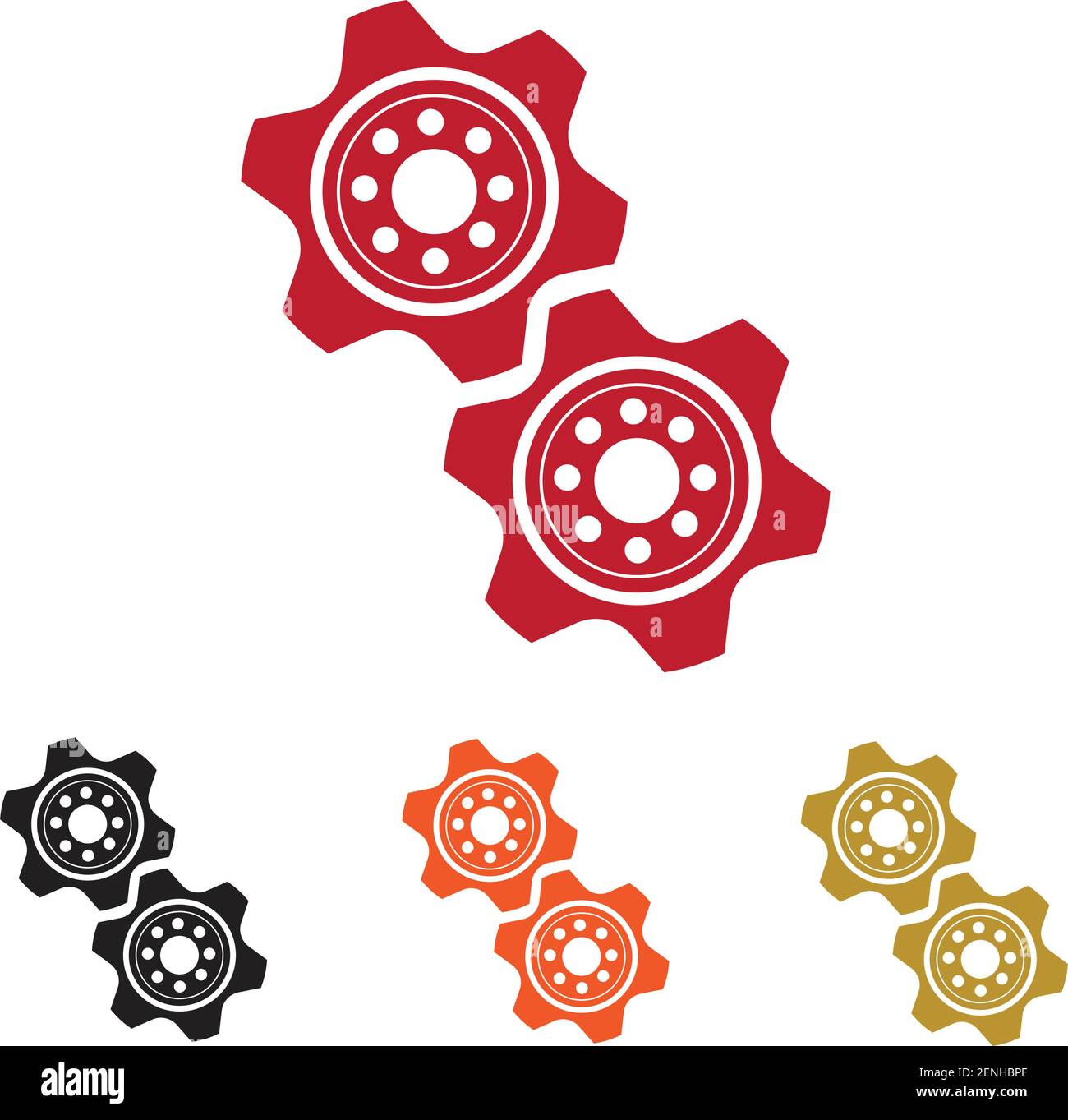 Gear Logo Template vector icon illustration design Stock Vector Image ...