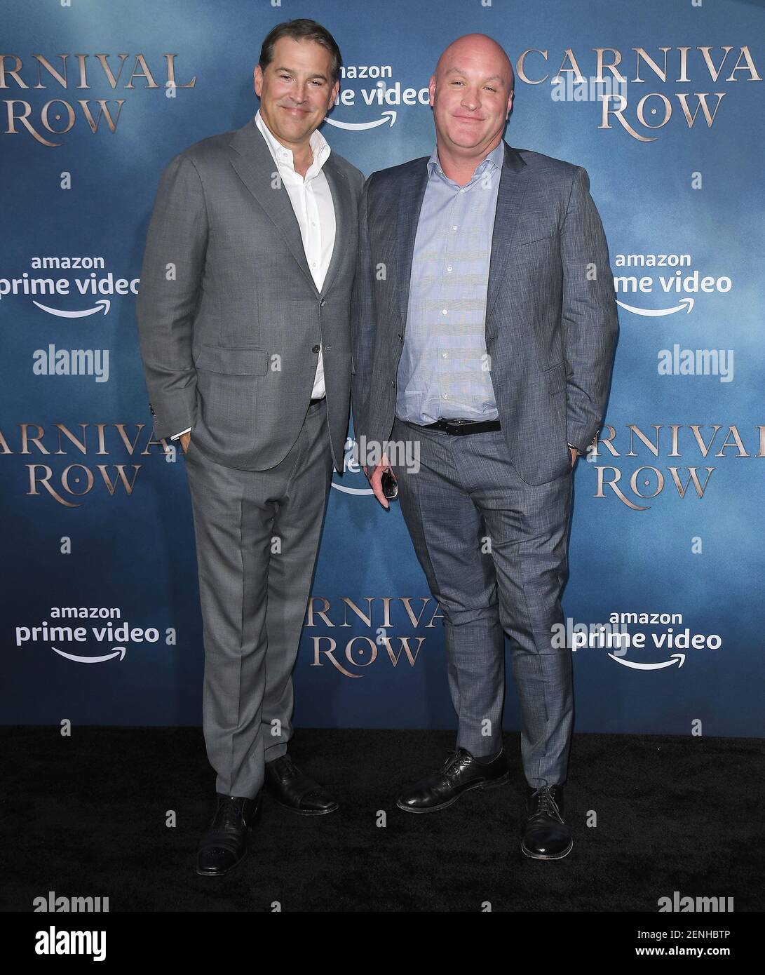 (L-R) Nick Pepper and Joshua Grode arrives at Amazon's CARNIVAL ROW Los ...