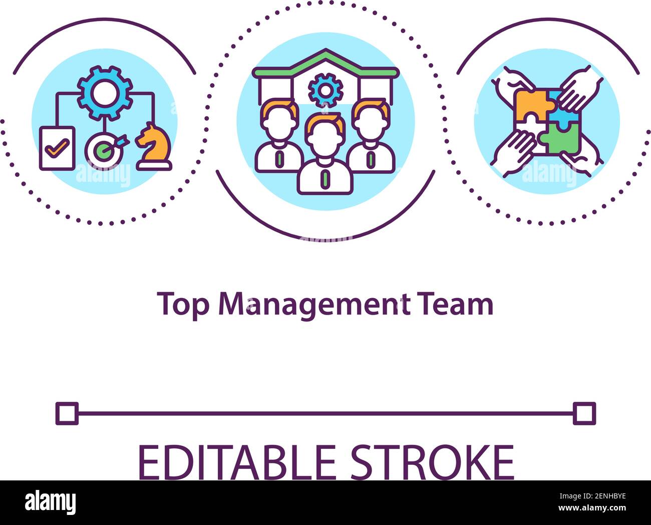 Top management team concept icon Stock Vector Image & Art - Alamy