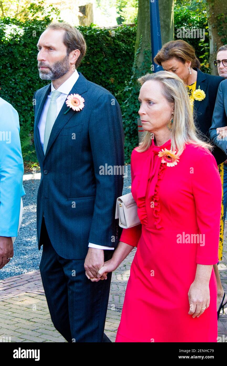 Princess Margarita and Tjalling ten Cate during the funeral procession ...