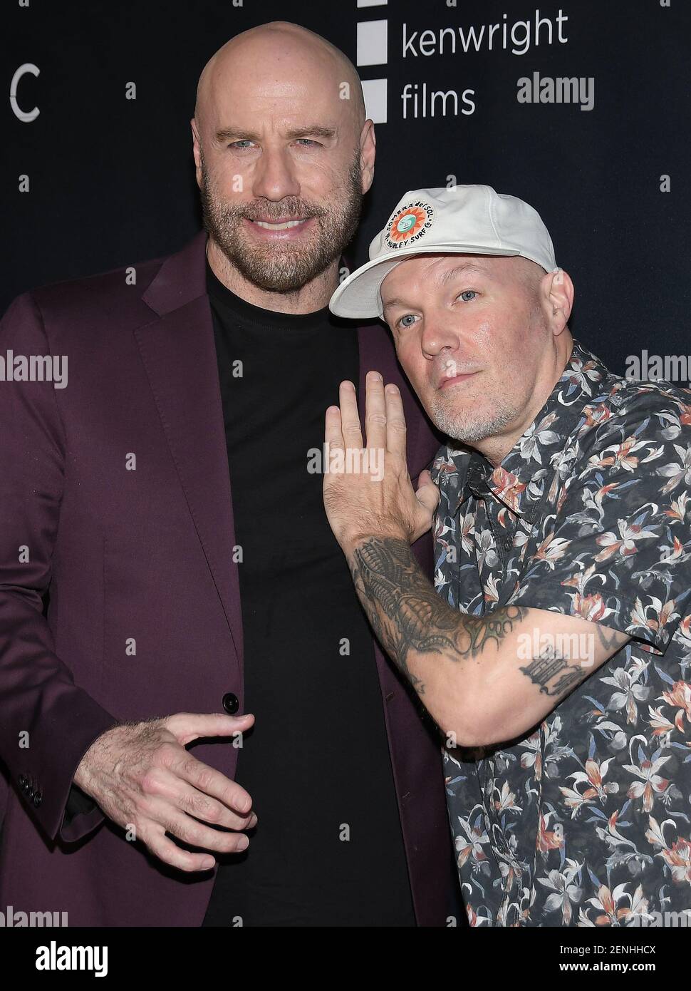 (L-R) John Travolta and Director/Co-Writer Fred Durst at THE FANATIC ...