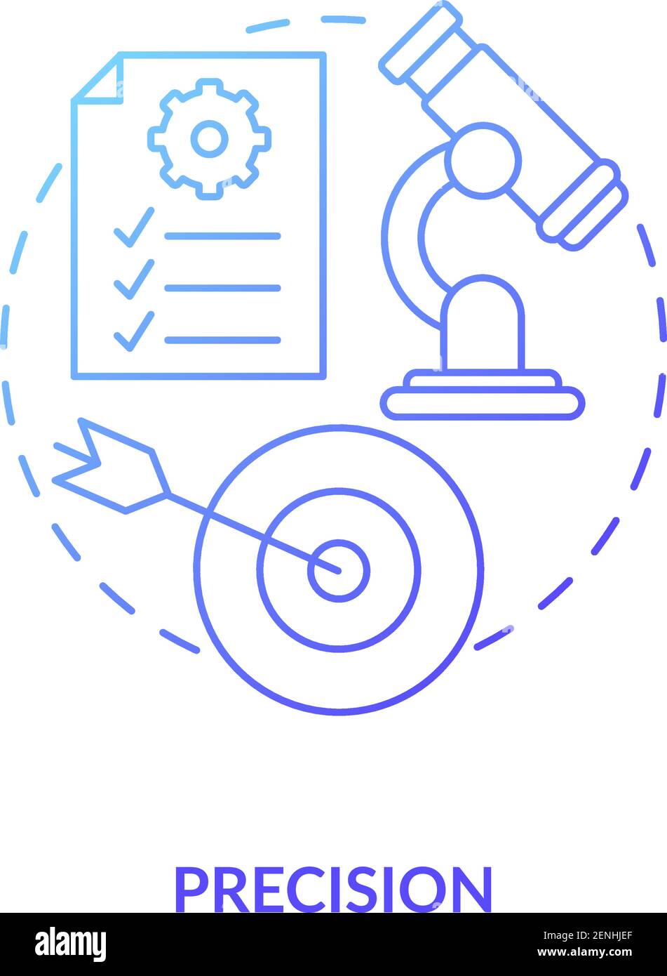 Precision concept icon Stock Vector Image & Art - Alamy