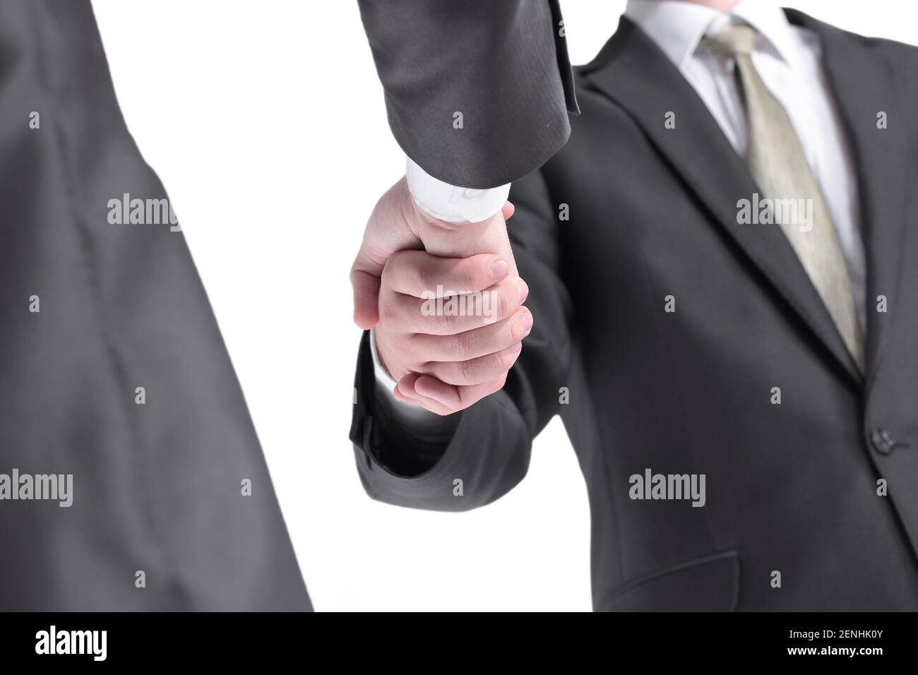 close up. handshake business people the concept of cooperation Stock ...