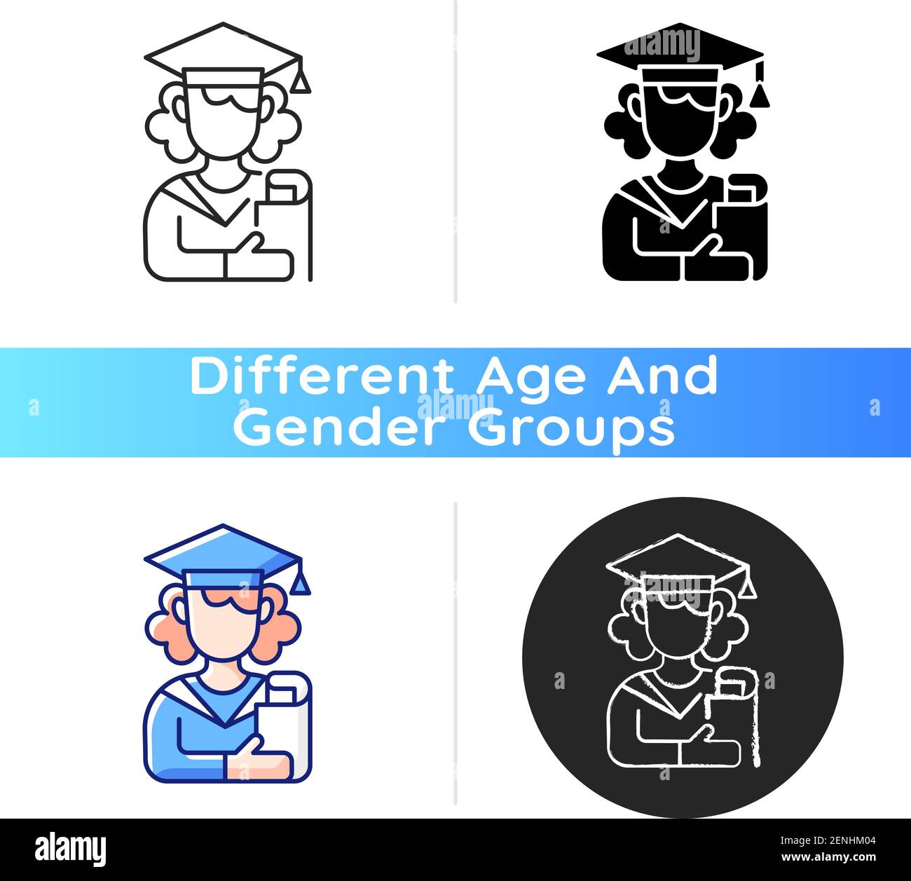 Female student icon Stock Vector Image & Art - Alamy