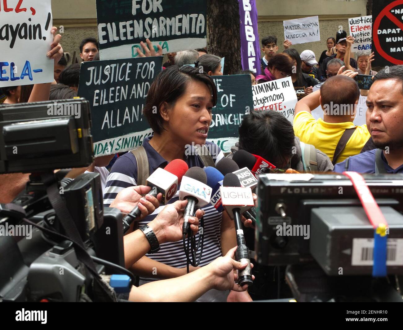 Joms Salvador, Gabriela-partylist Secretary General speaks to the media ...