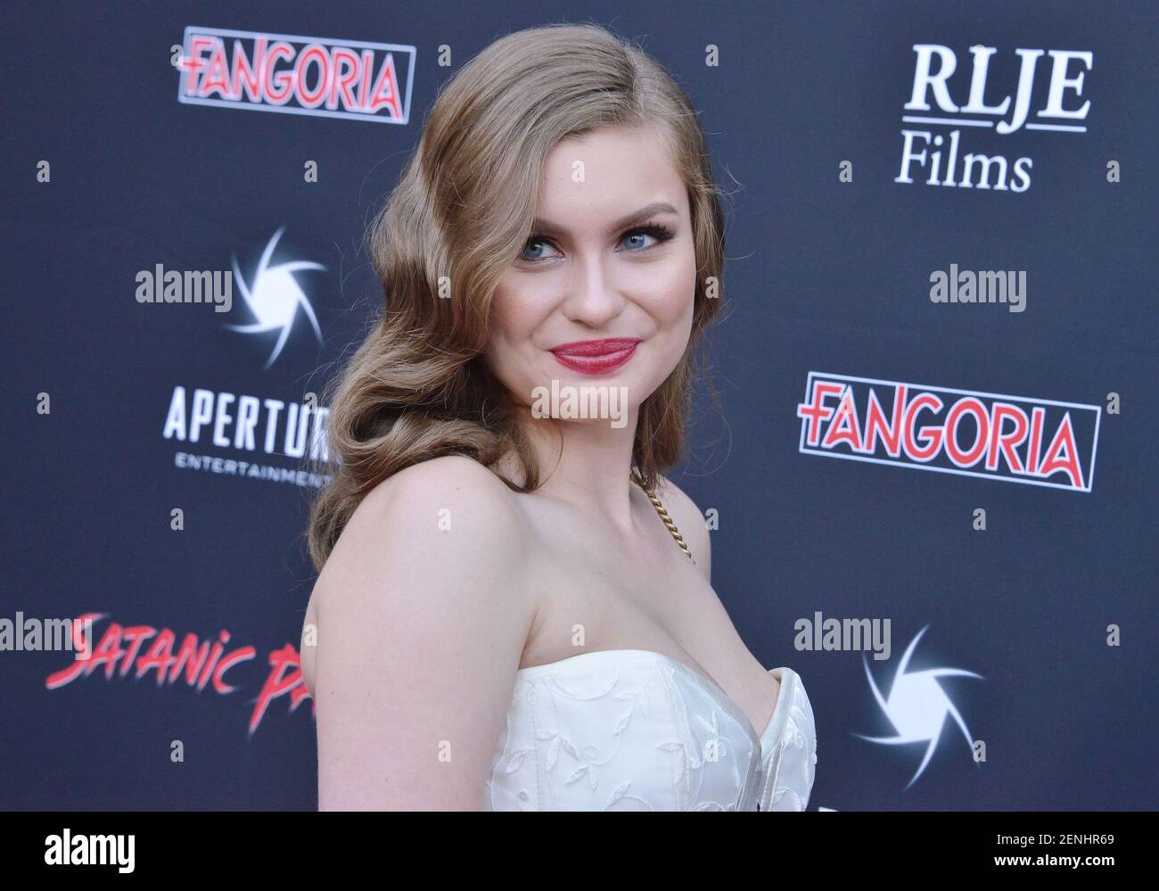 Hayley Griffith arrives at the SATANIC PANIC Los Angeles Premiere held ...