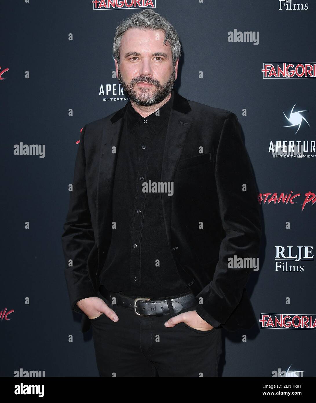 AJ Bowen arrives at the SATANIC PANIC Los Angeles Premiere held at the ...