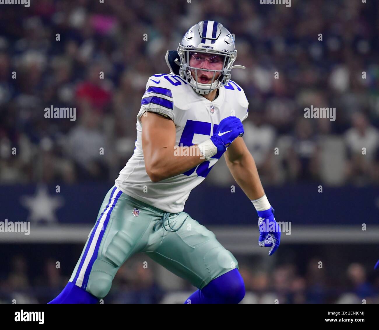 August 24th, 2019:.Dallas Cowboys linebacker Leighton Vander Esch (55 ...