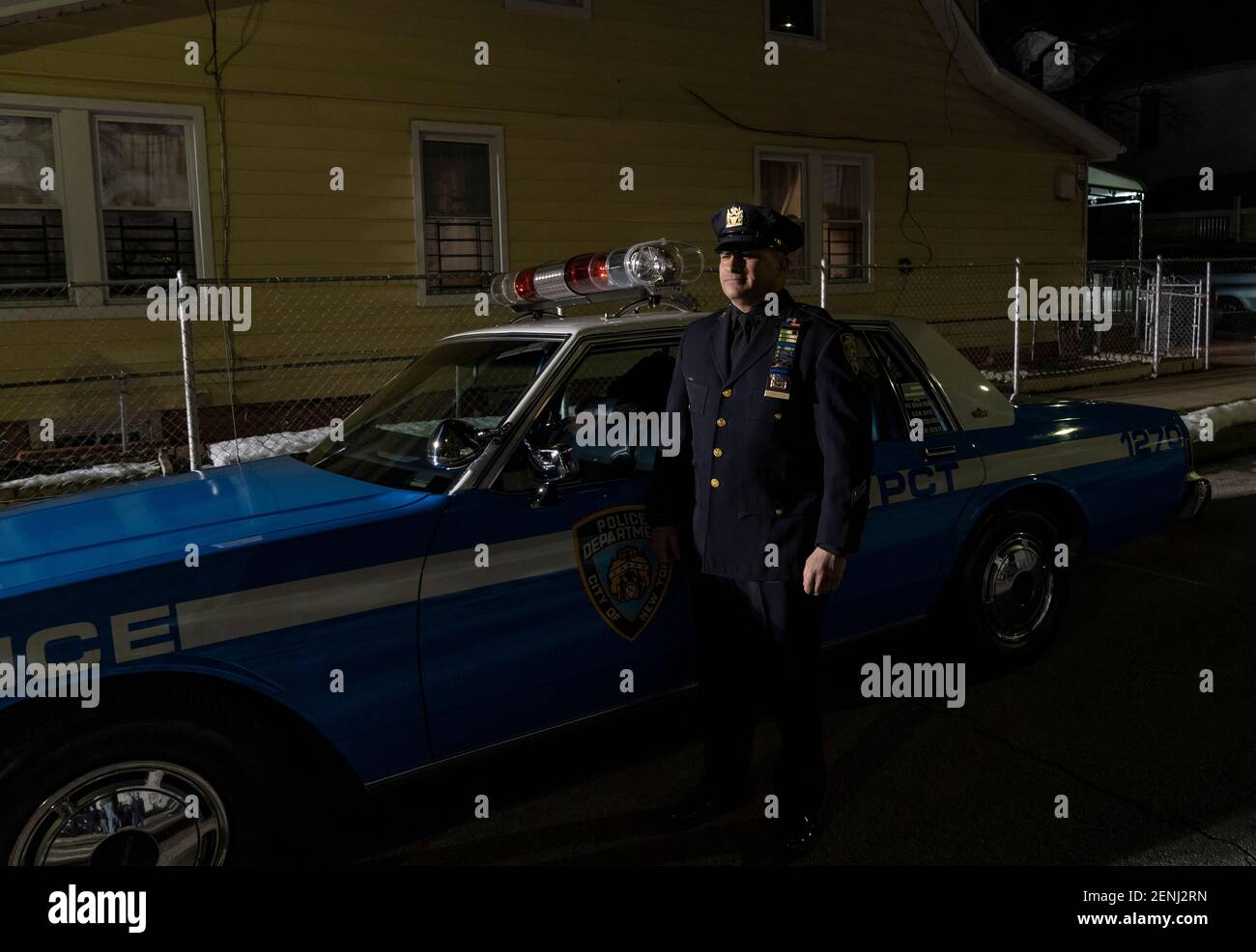 New York, NY - February 26, 2021: Detective Caputo stands next to ...