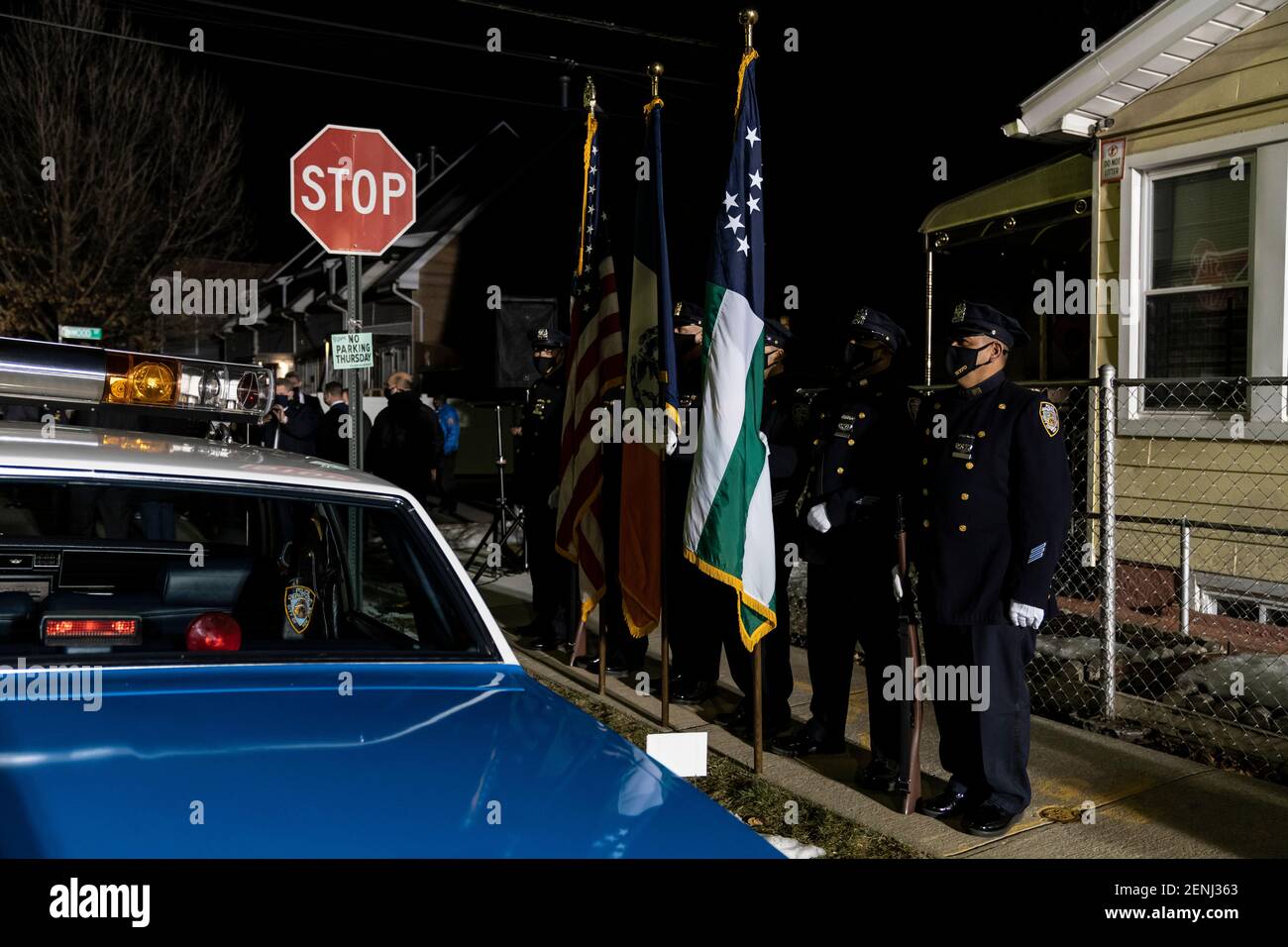 New York, NY - February 26, 2021: Atmosphere during annual vigil for ...