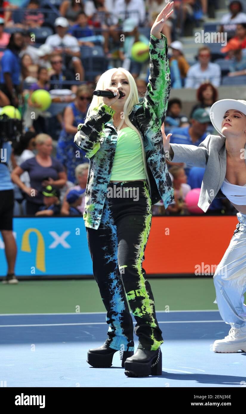 Ava Max performs at the Arthur Ashe Kids Day at the US Open at the ...
