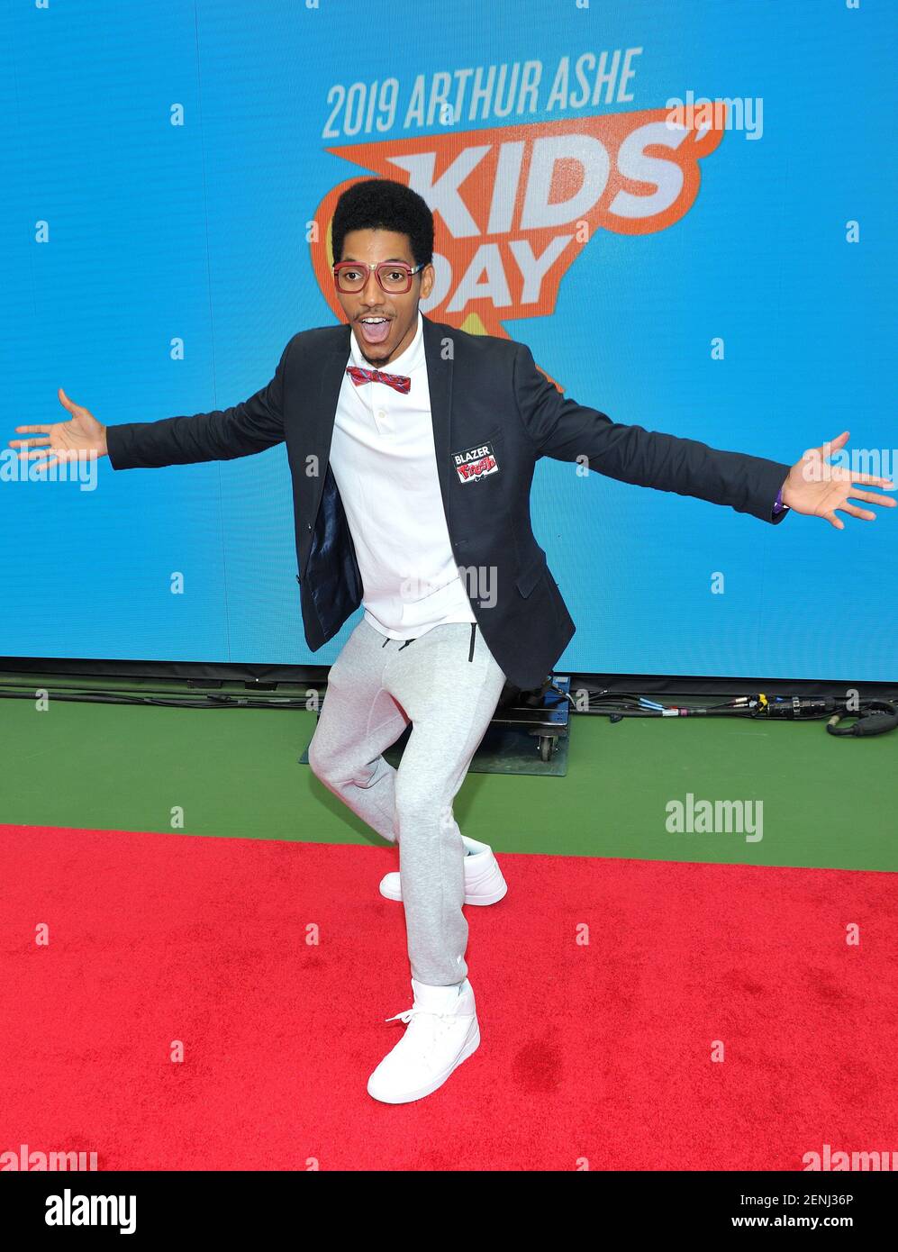 Arnstar participates in Arthur Ashe Kids Day at the US Open at the ...