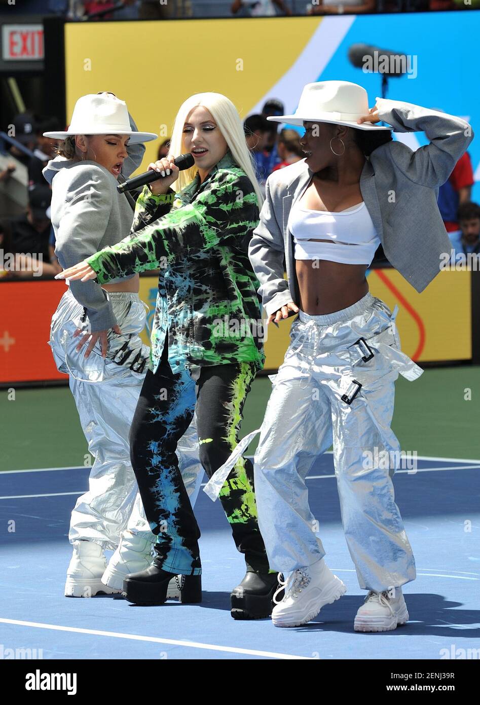 Ava Max performs at the Arthur Ashe Kids Day at the US Open at the ...