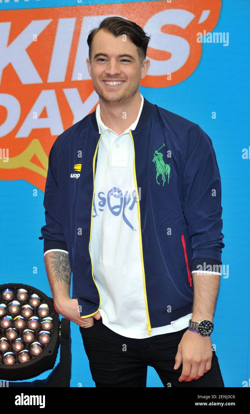 Morgan Tompkins participates in Arthur Ashe Kids Day at the US Open at ...