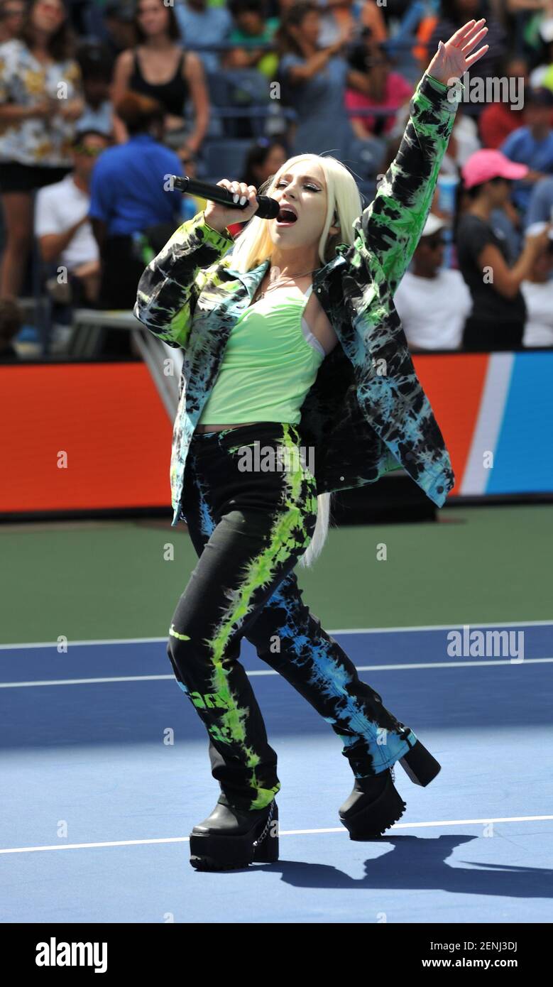 Ava Max performs at the Arthur Ashe Kids Day at the US Open at the ...