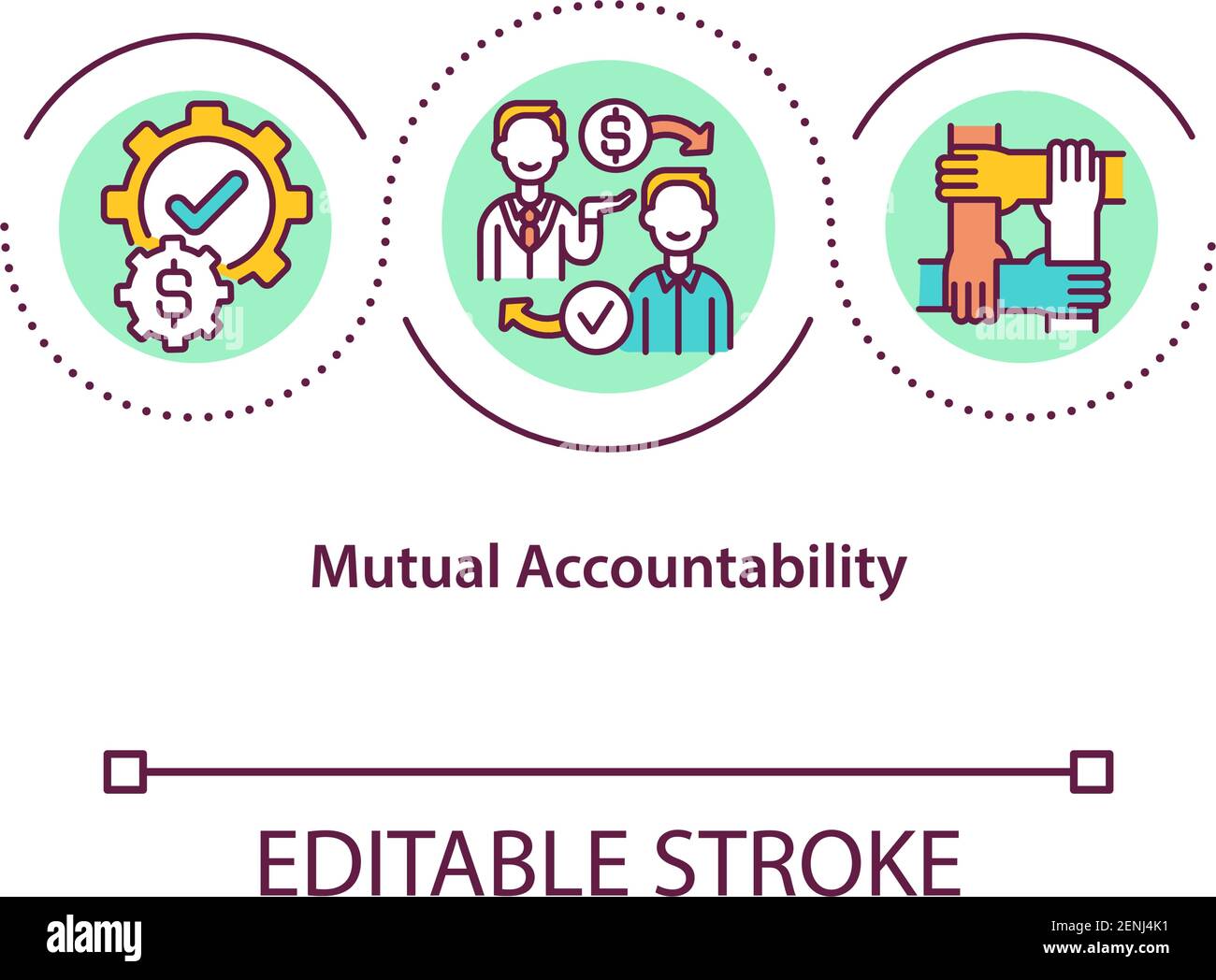 Mutual accountability concept icon Stock Vector Image & Art - Alamy
