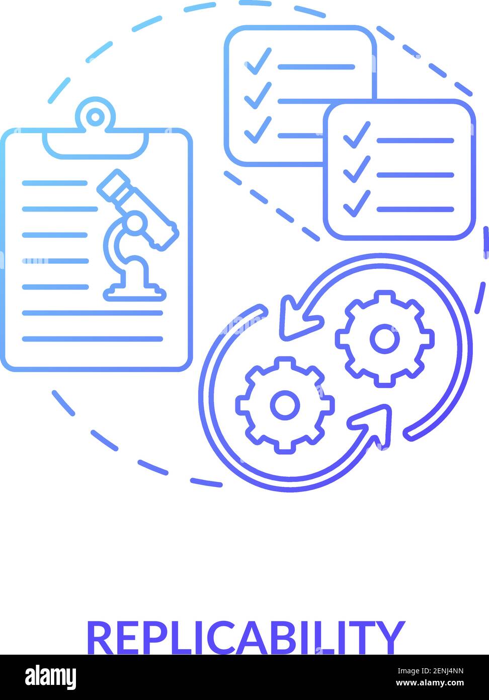 Replicability concept icon Stock Vector Image & Art - Alamy