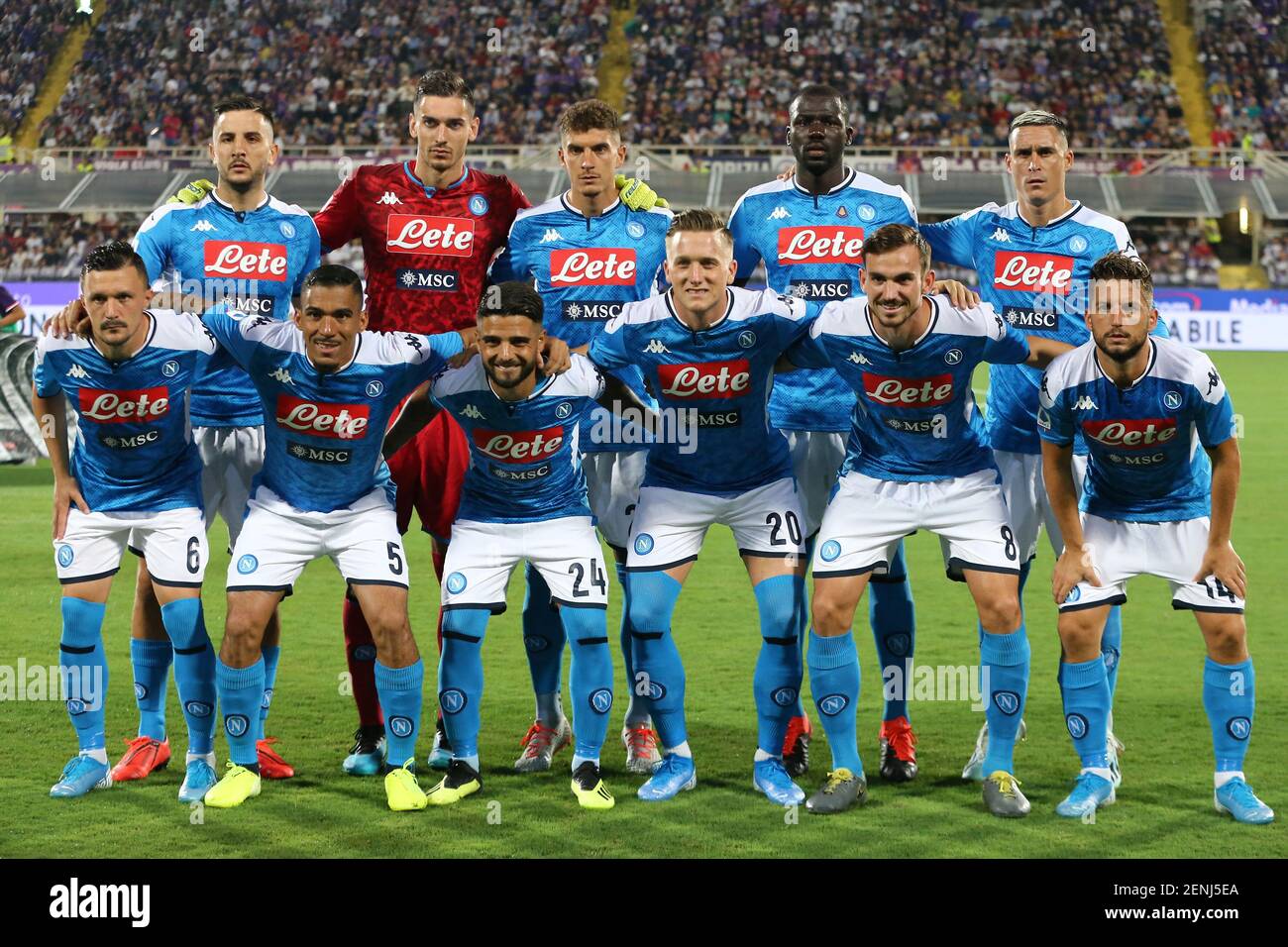Napoli Team line-up Firenze 24-8-2019 Stadio Artemio Franchi Football ...