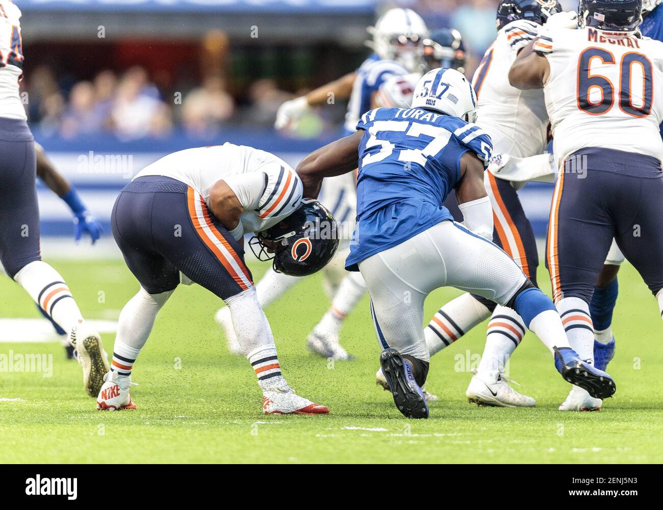 August 24, 2019: Indianapolis Colts defensive lineman Kemoko Turay (57 ...
