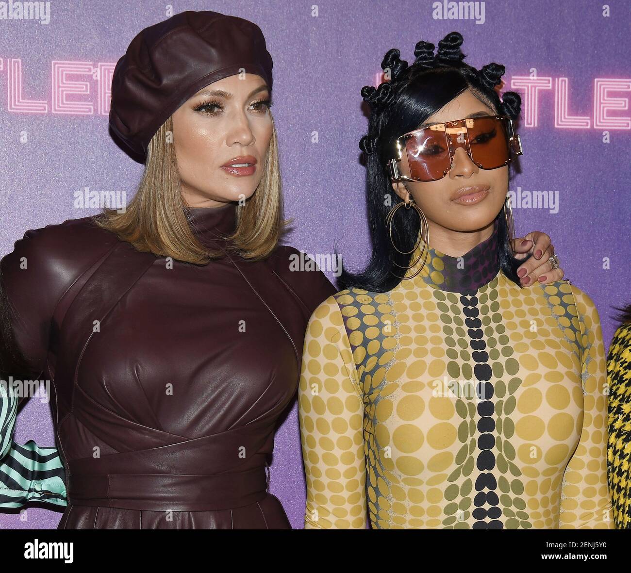 (L-R) Jennifer Lopez and Cardi B at STX Entertainment's HUSTLERS Photo ...