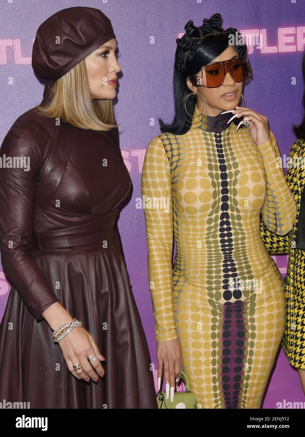(L-R) Jennifer Lopez and Cardi B at STX Entertainment's HUSTLERS Photo ...