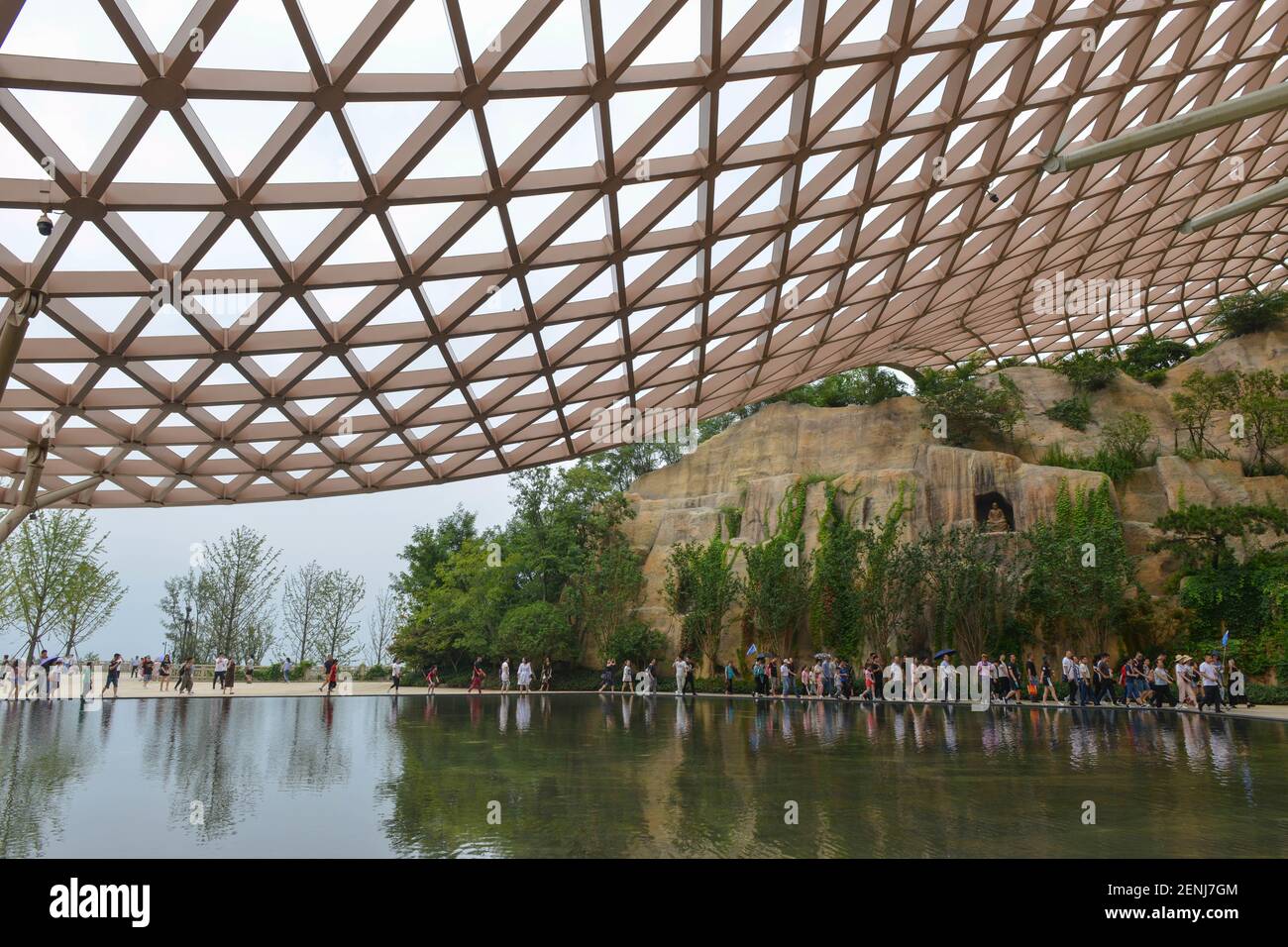 Nanjing,CHINA-Nanjing, Jiangsu province,Niushoushan Buddha roof palace ...