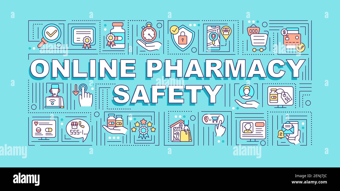 Online pharmacy safety word concepts banner Stock Vector Image & Art ...