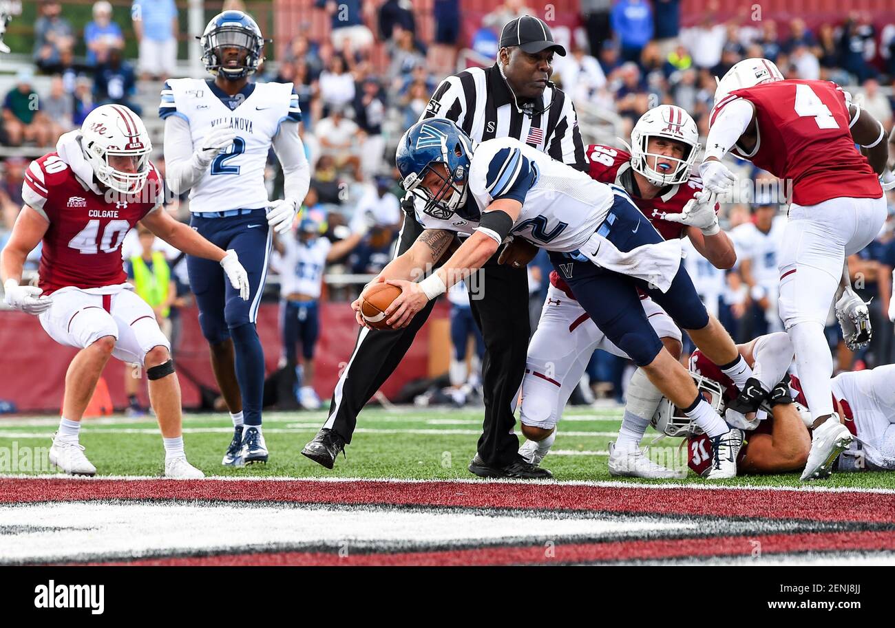 August 24, 2019: Villanova Wildcats quarterback Daniel Smith (12 ...