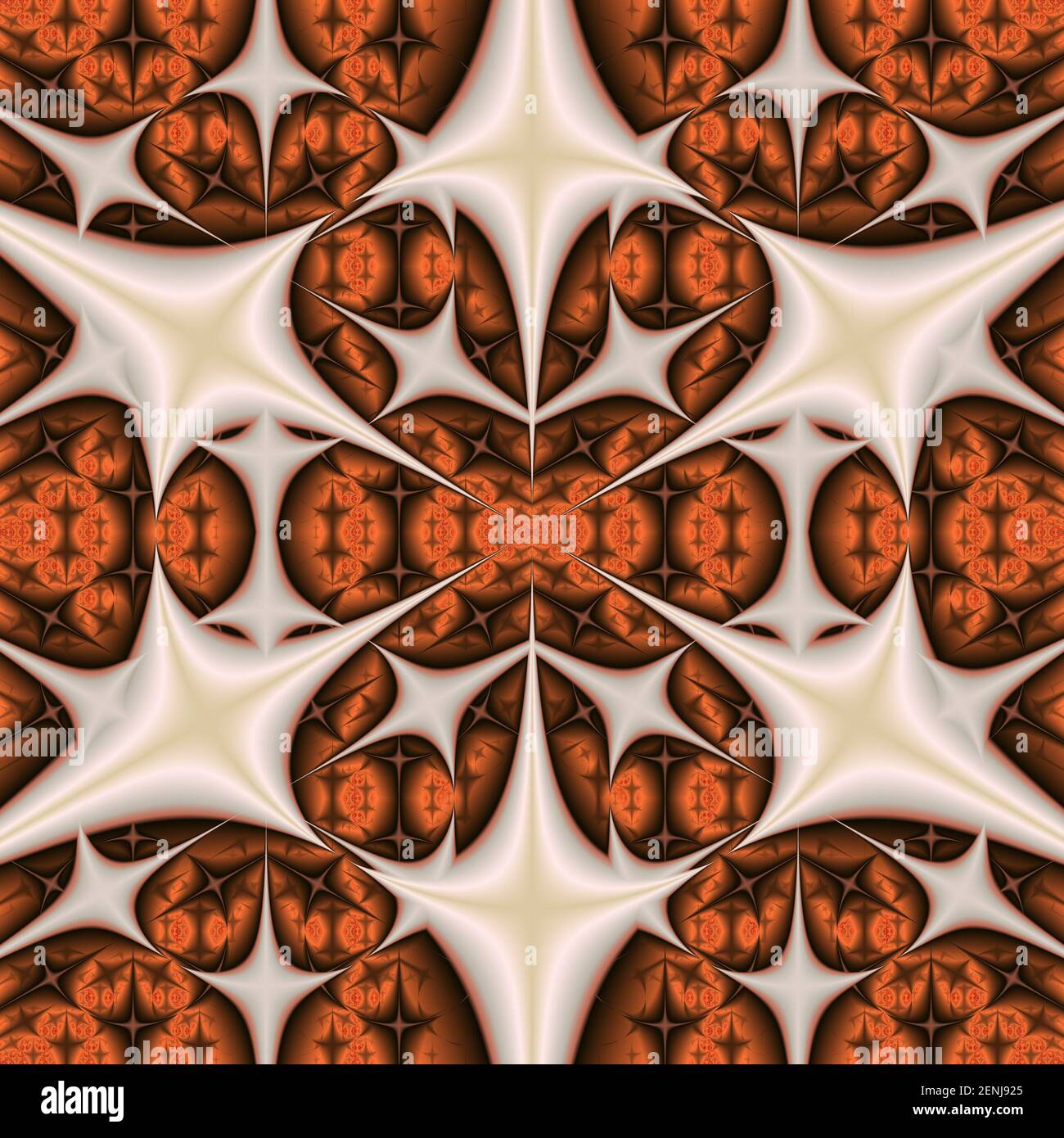 Computer generated seamless color fractal pattern background tile for ...