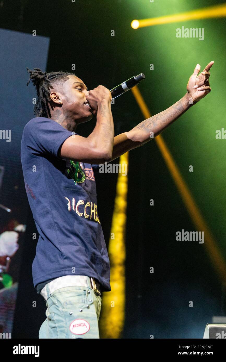 Polo G (Taurus Tremani Bartlett) during the WGCI Summer Jam at Wintrust ...