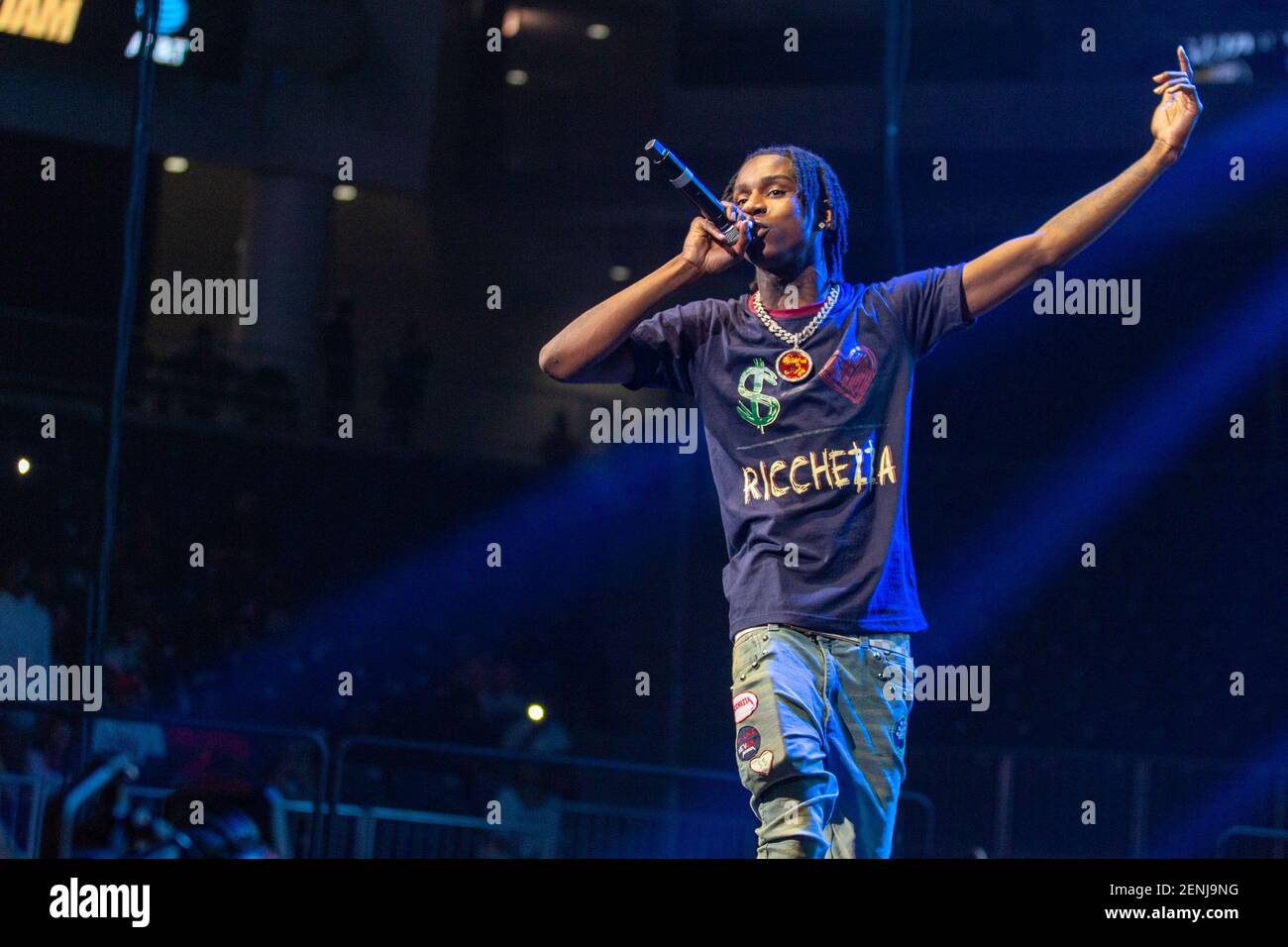 Polo G (Taurus Tremani Bartlett) during the WGCI Summer Jam at Wintrust ...